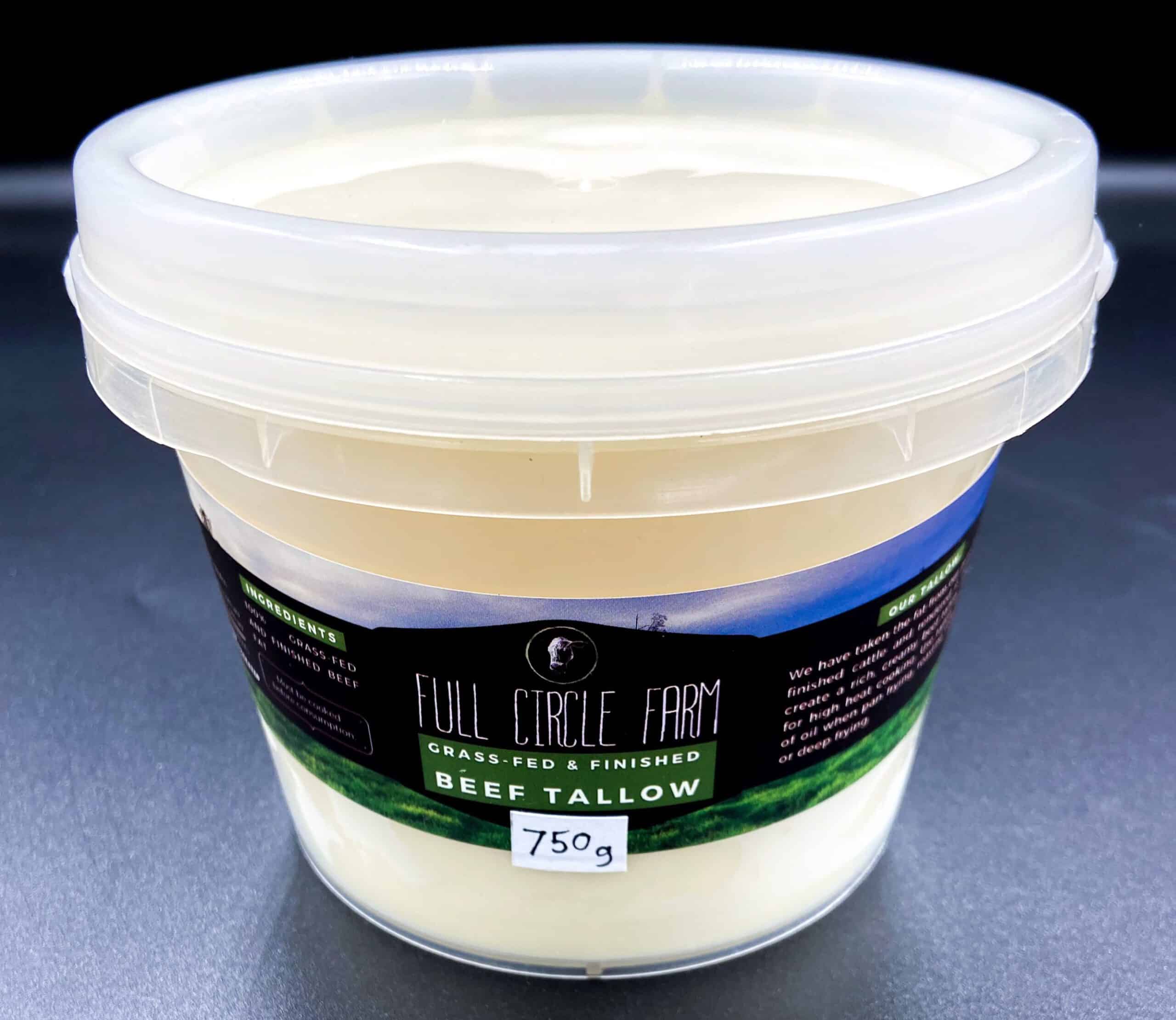 Beef Tallow 750g Bucket | Full Circle Farm